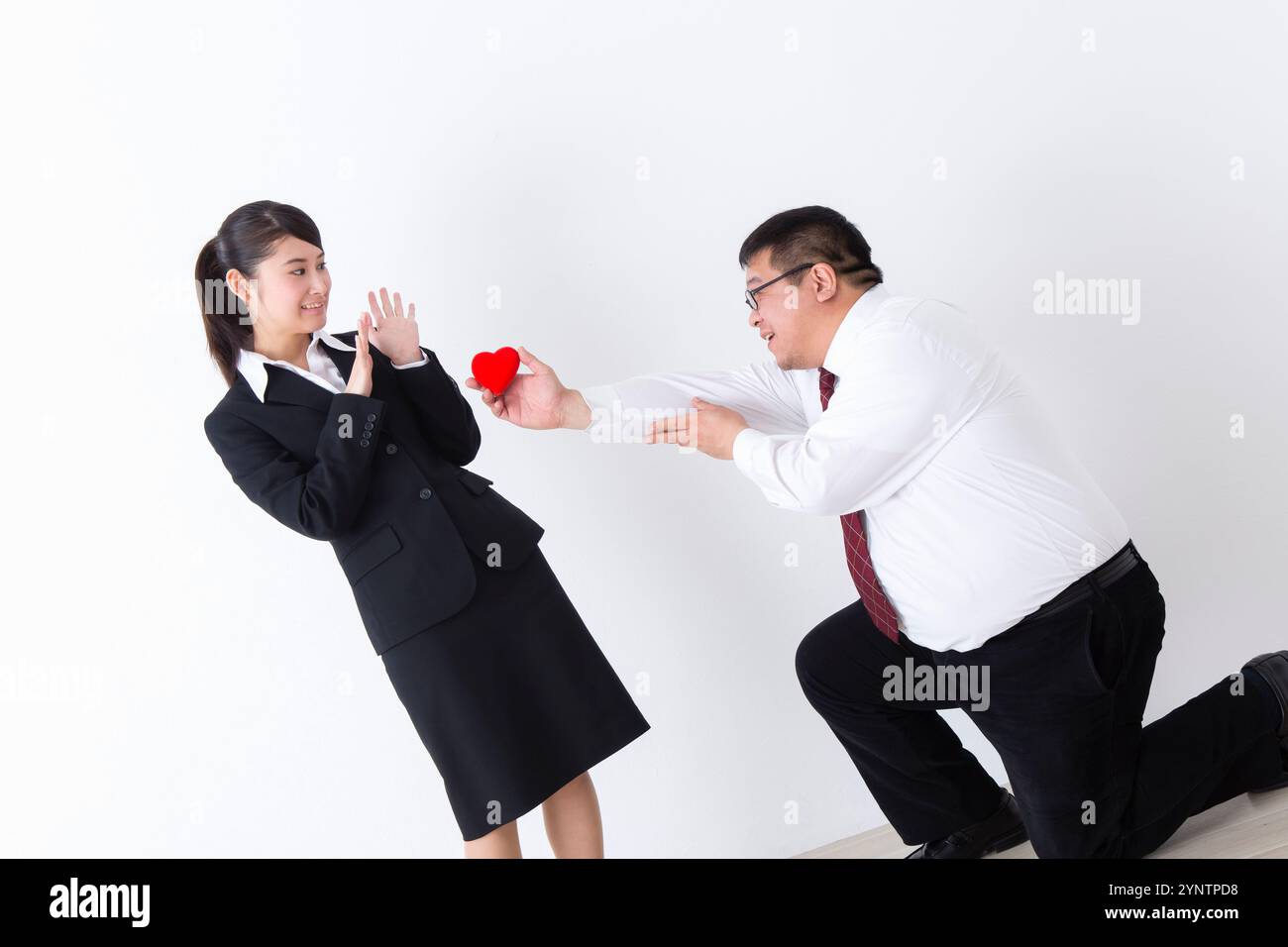 Boss and subordinate Stock Photo - Alamy