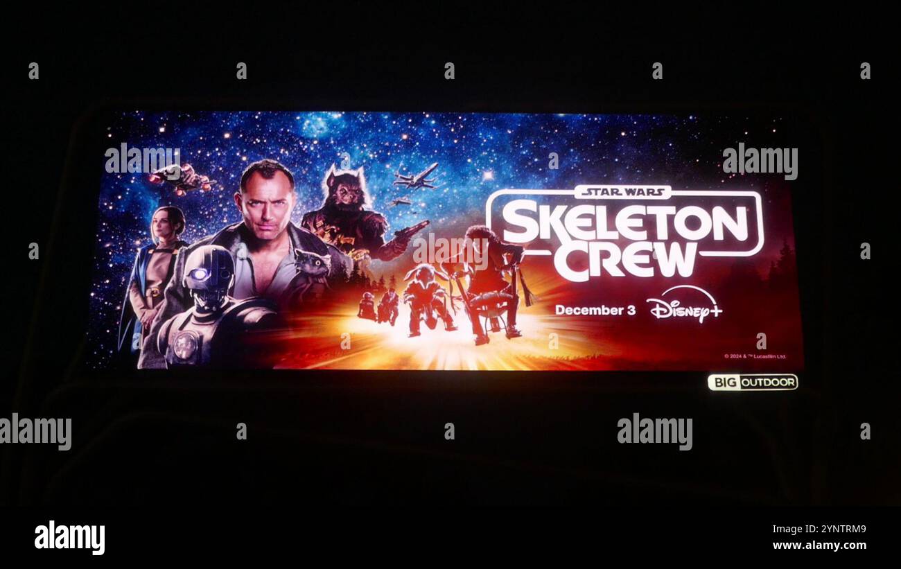 Los Angeles, California, USA 26th November 2024 Star Wars Skeleton Crew ...