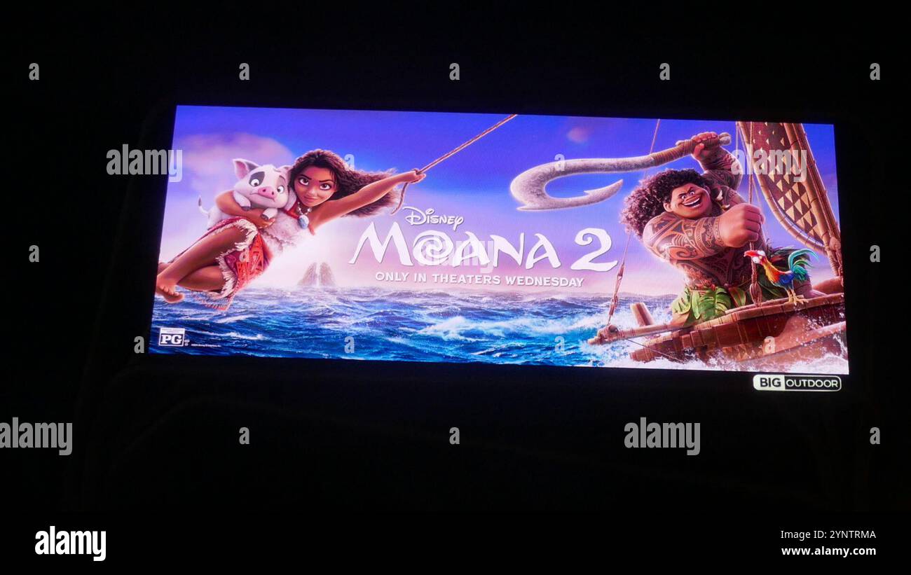 Los Angeles, California, USA 26th November 2024 Disney Moana 2 ...