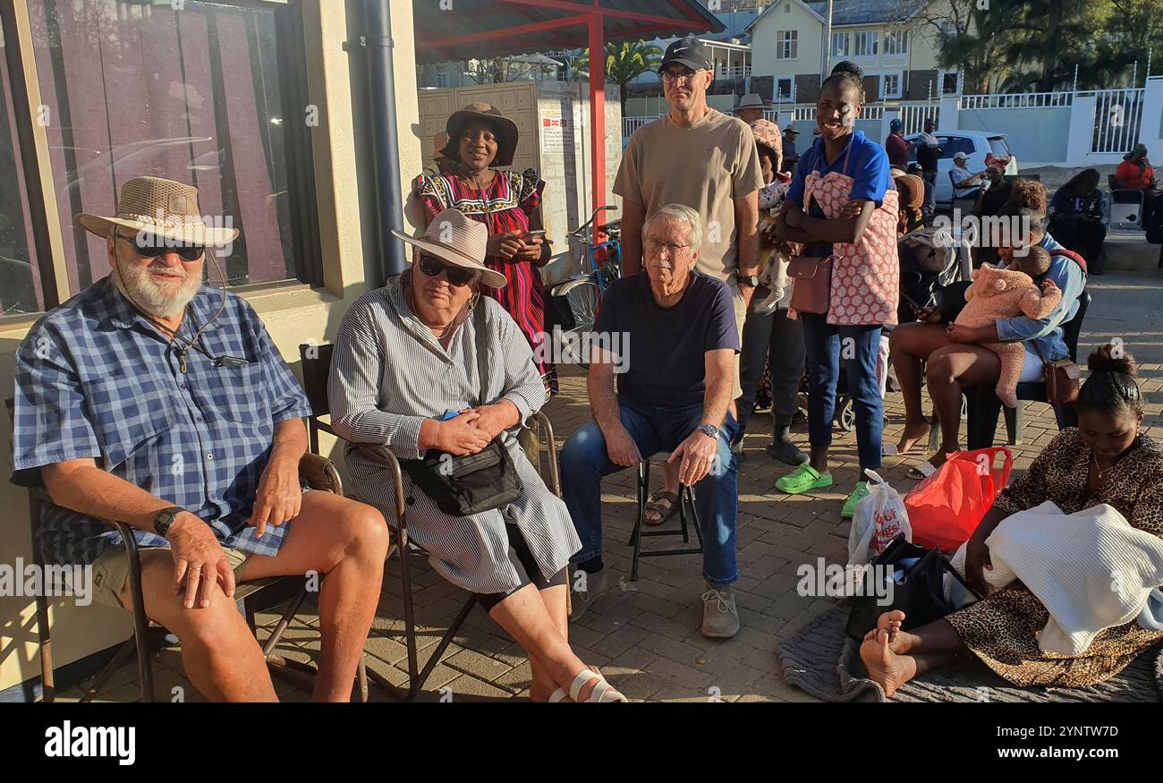 Namibians queue to cast their votes in a presidential election in ...