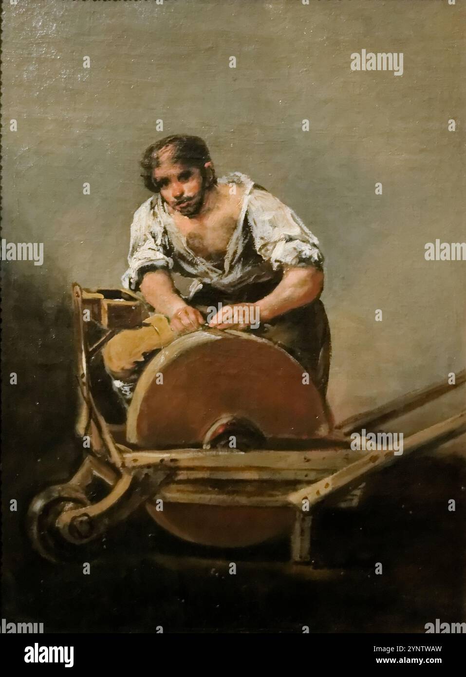 The Knifegrinder (Spanish: El afilador) is an oil painting on canvas by ...