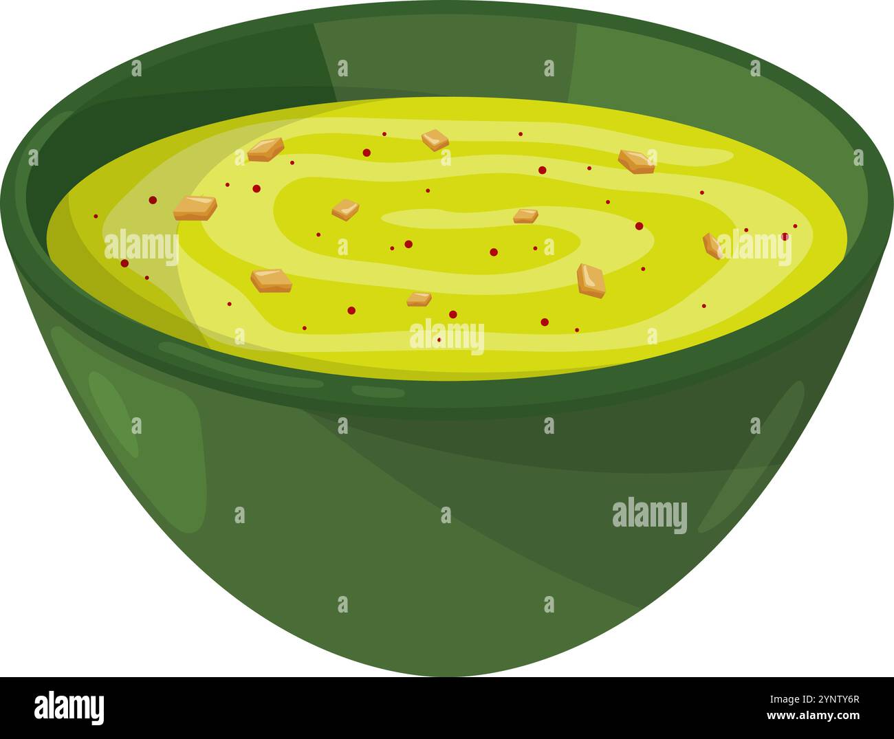 Curry soup. Green spicy indian dish icon Stock Vector Image & Art - Alamy