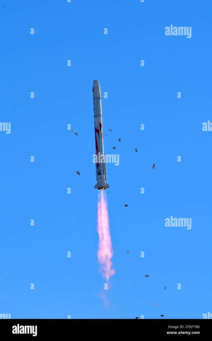 Jiuquan. 27th Nov, 2024. A modified ZQ-2 Y-1 carrier rocket carrying ...