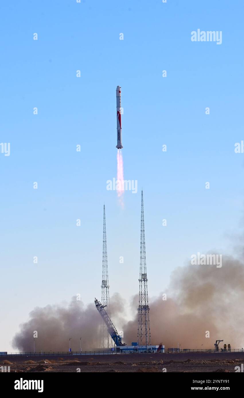 Jiuquan. 27th Nov, 2024. A modified ZQ-2 Y-1 carrier rocket carrying ...