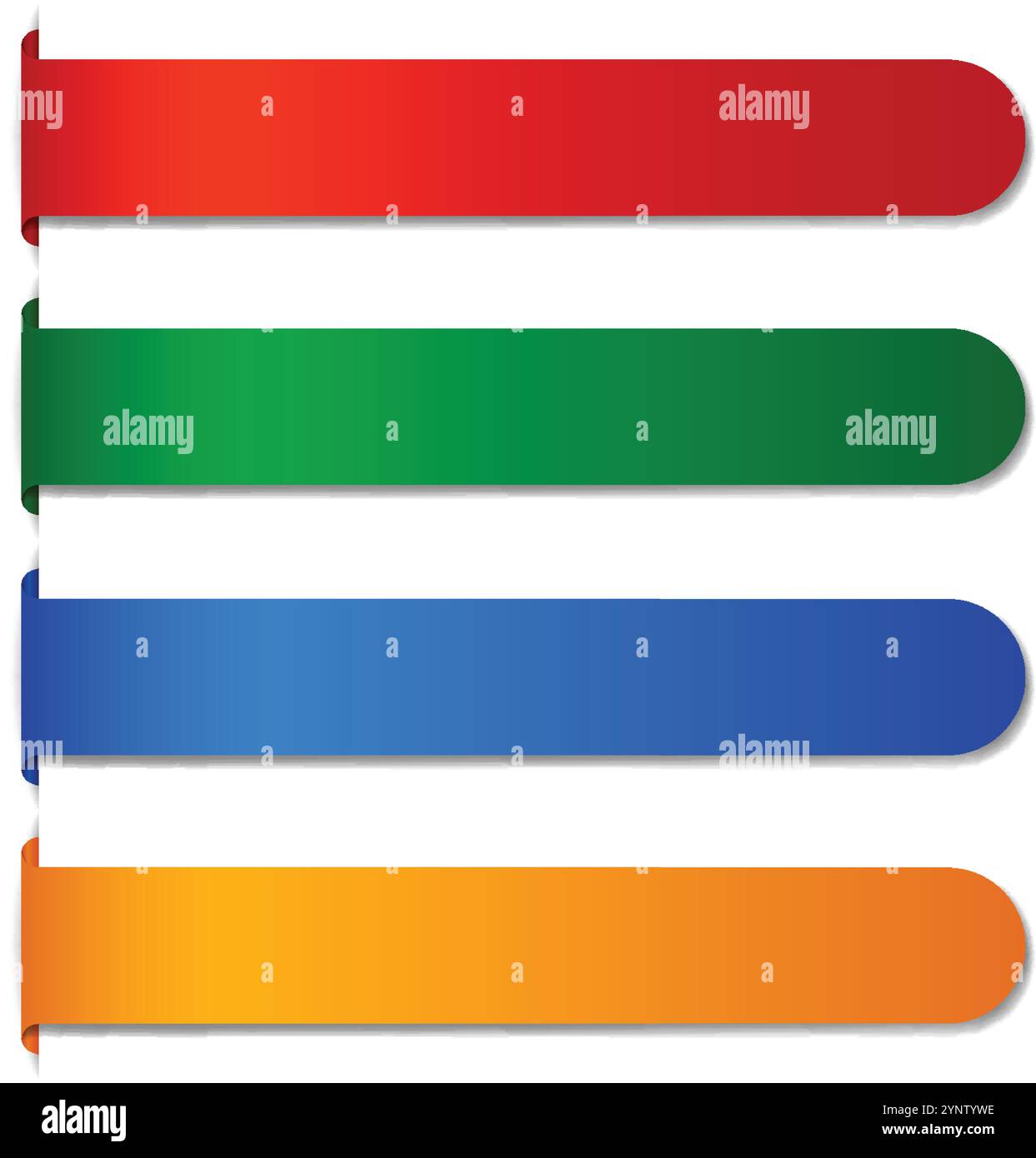 Four vibrant bars in red, green, blue, orange Stock Vector Image & Art ...