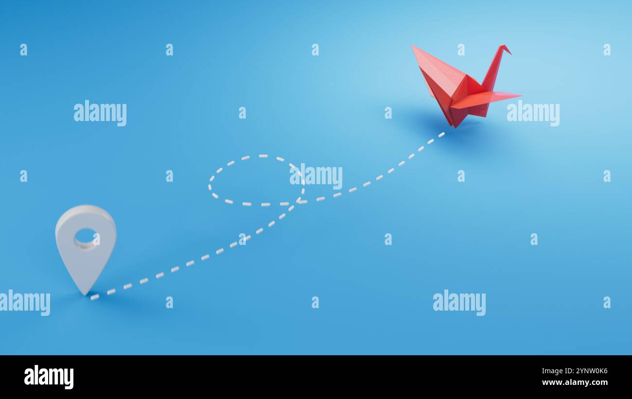 Paper swan isolated 3d icon set. Origami paper swan illustration flight ...