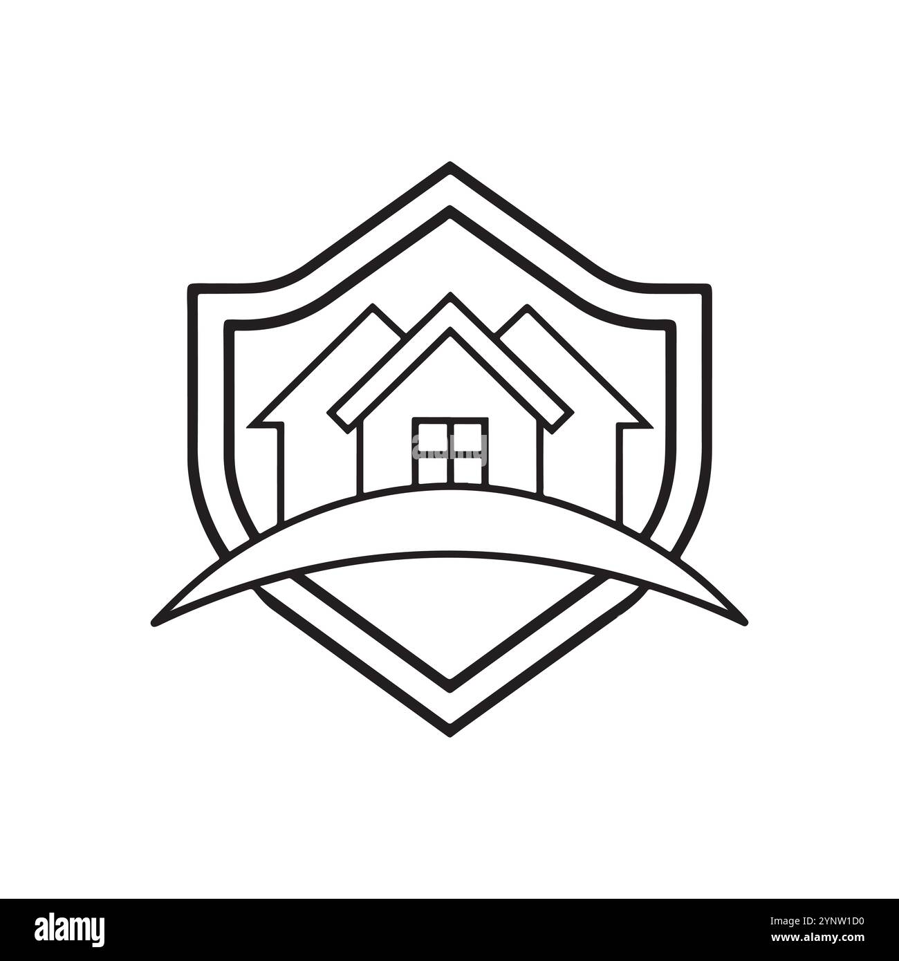 House Security vector icon illustration, Real Estate logo, House icon ...