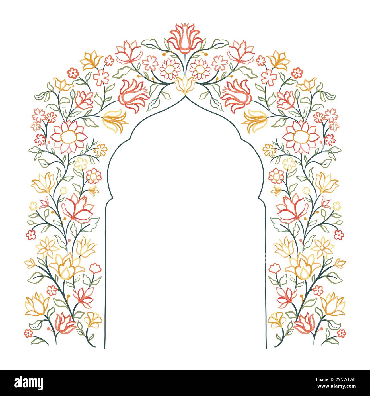Mughal miniature paintings Stock Vector Images - Alamy