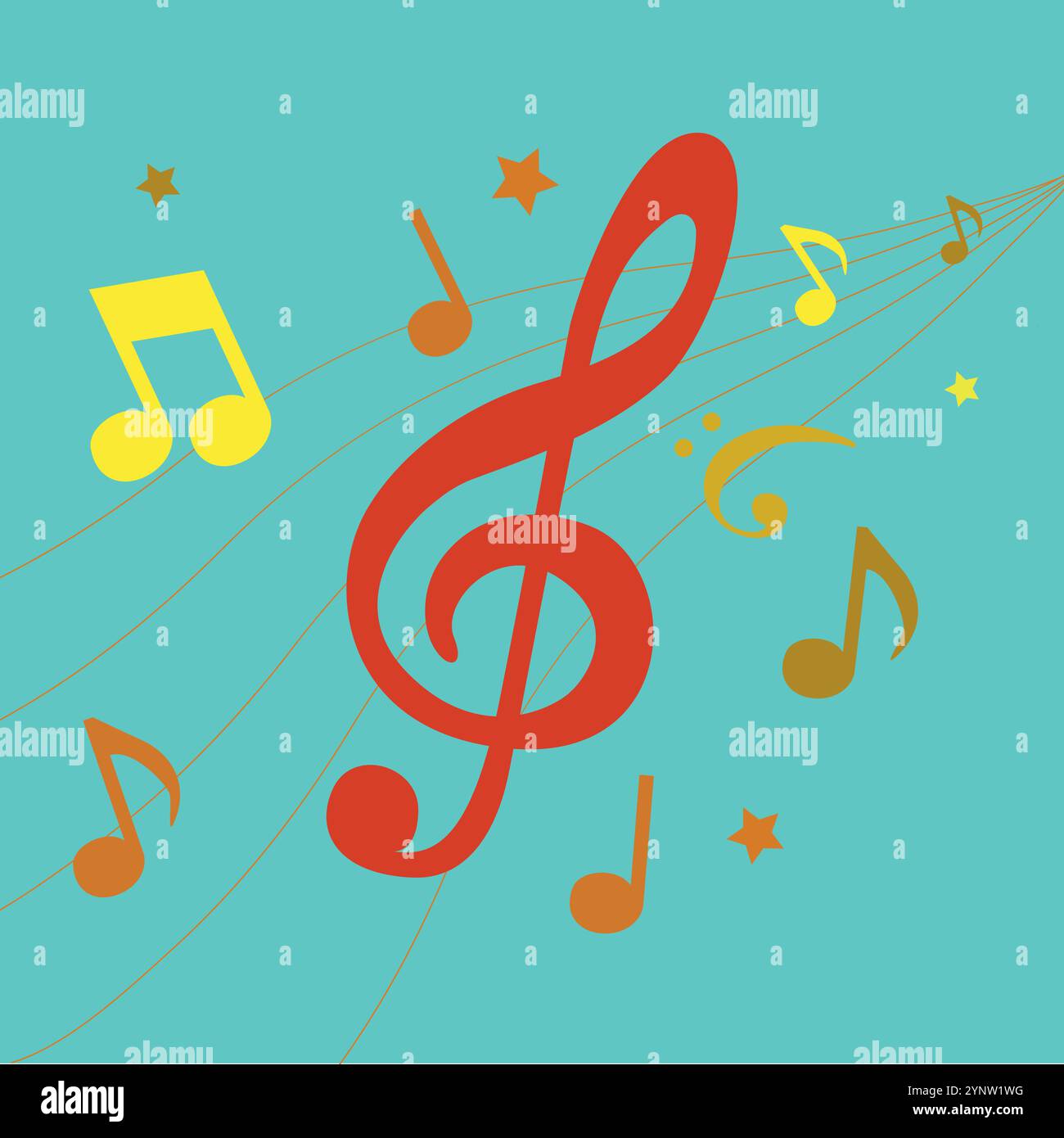Music icons concept. Player and melody, songs and playlist. Treble clef ...