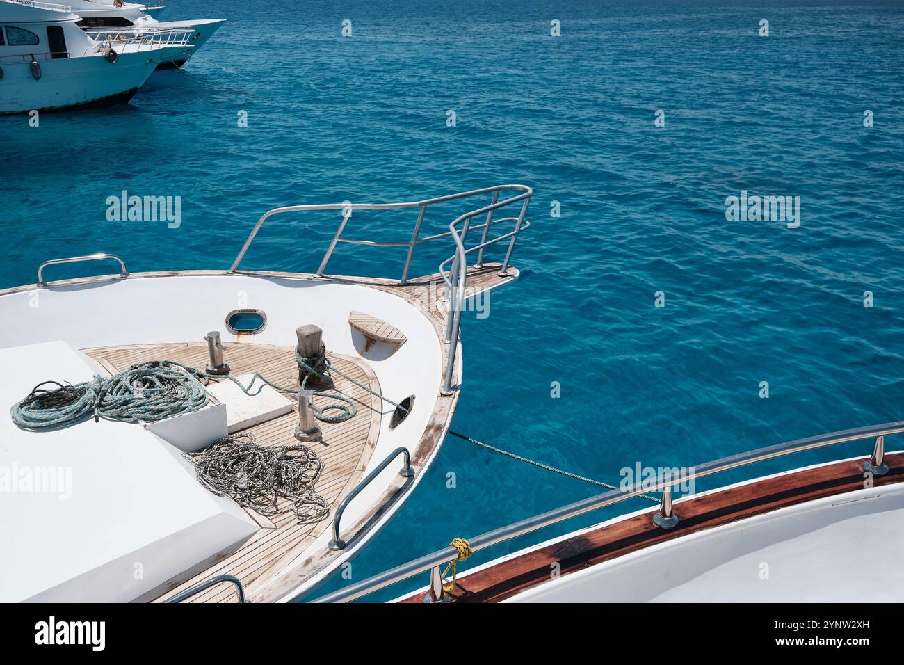 Front of the yacht Stock Photo - Alamy