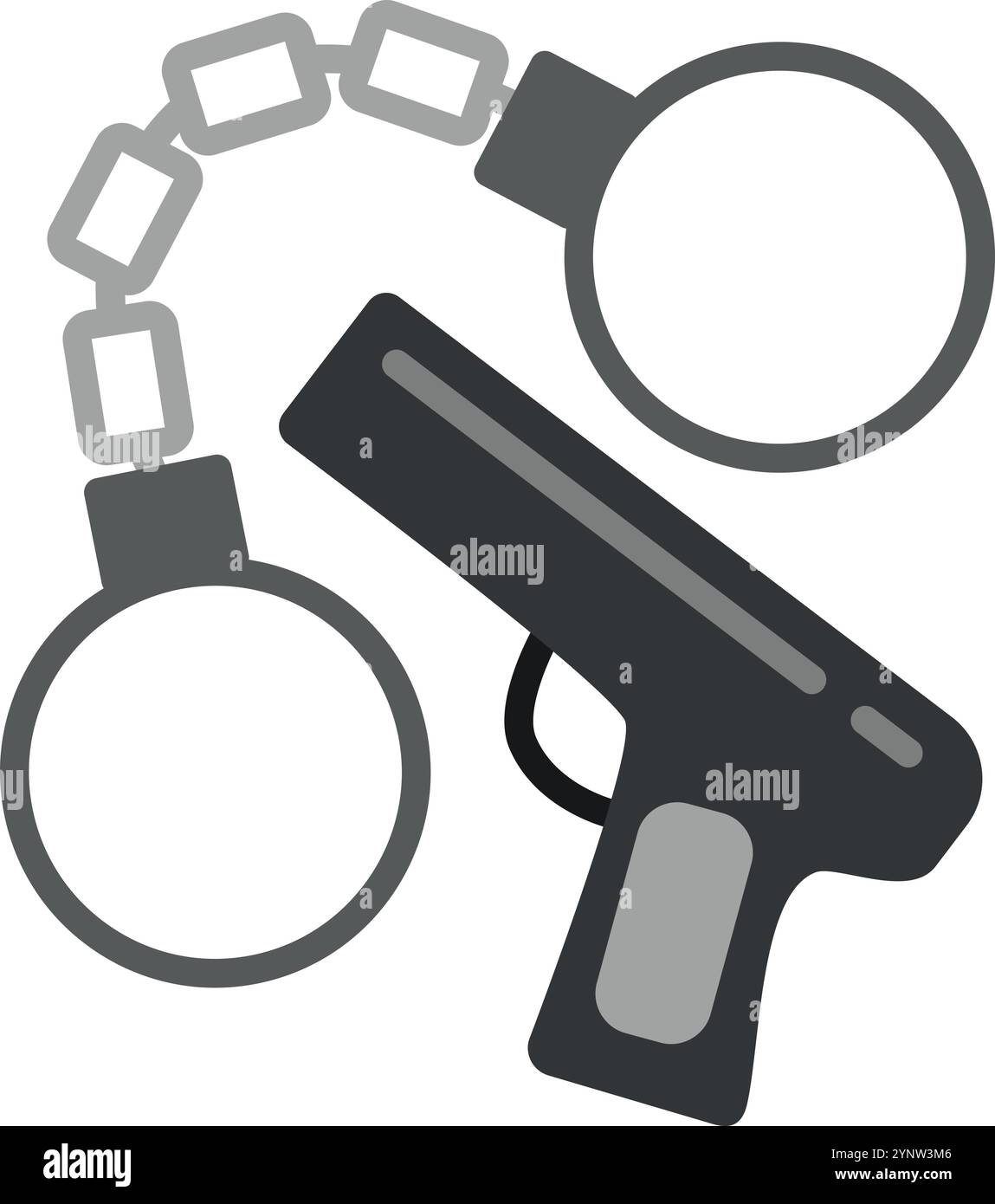 Knife handcuffs Stock Vector Images - Alamy