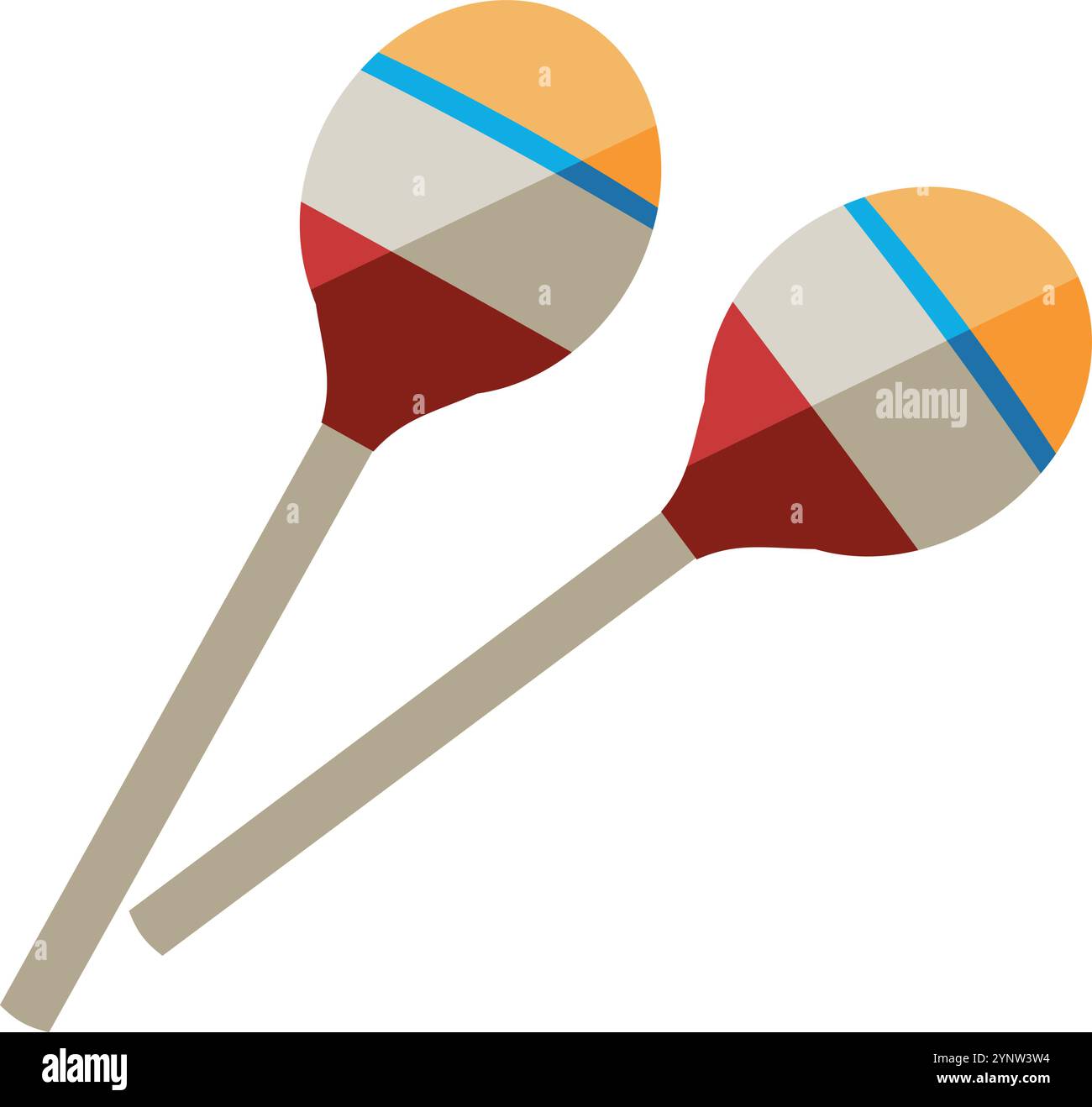 Caramel apple on a stick Stock Vector Images - Alamy