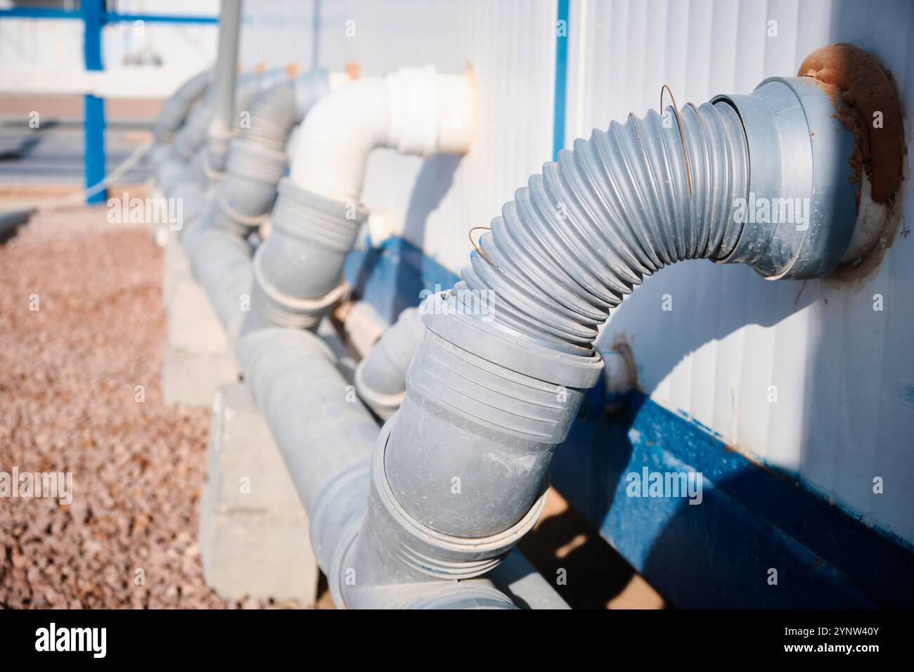 Sewage pipeline system Stock Photo - Alamy
