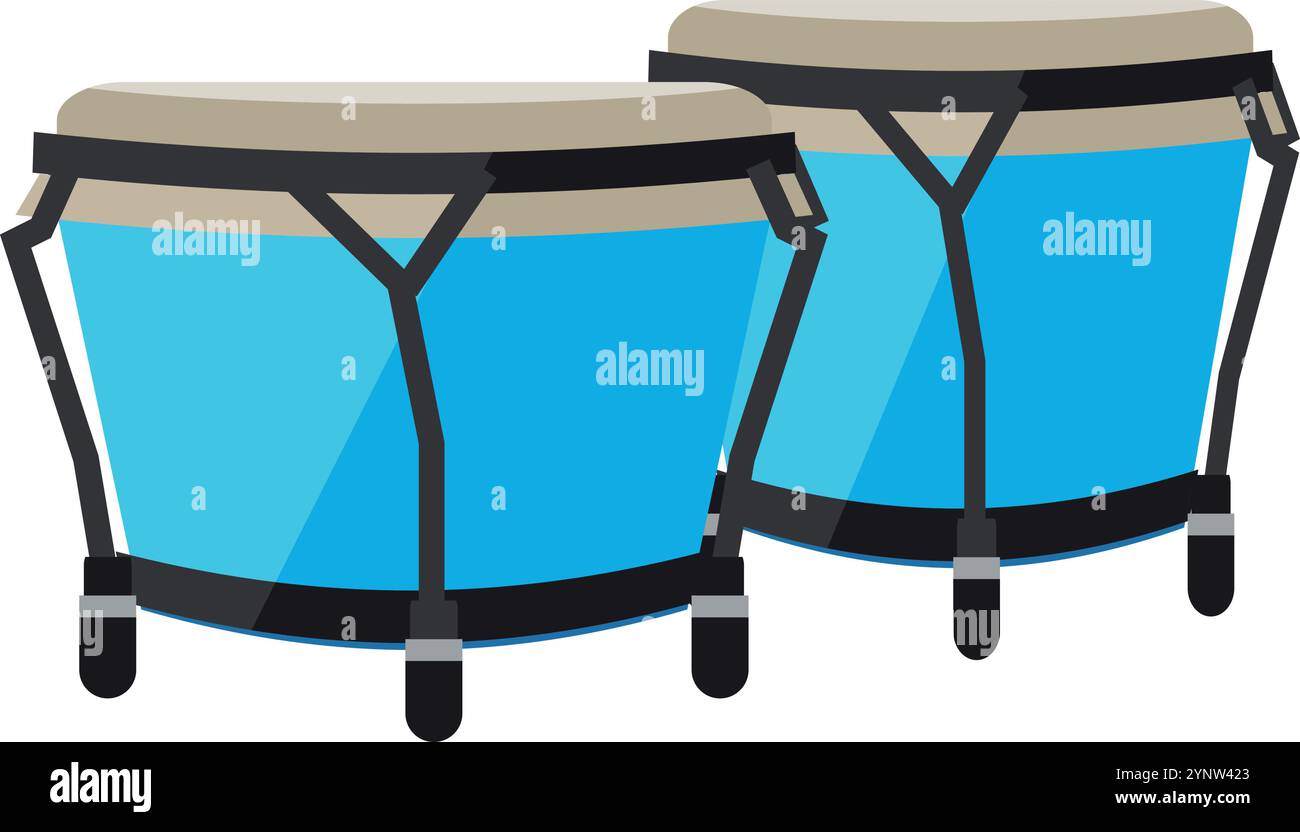 Two blue drums with a black frame Stock Vector Image & Art - Alamy