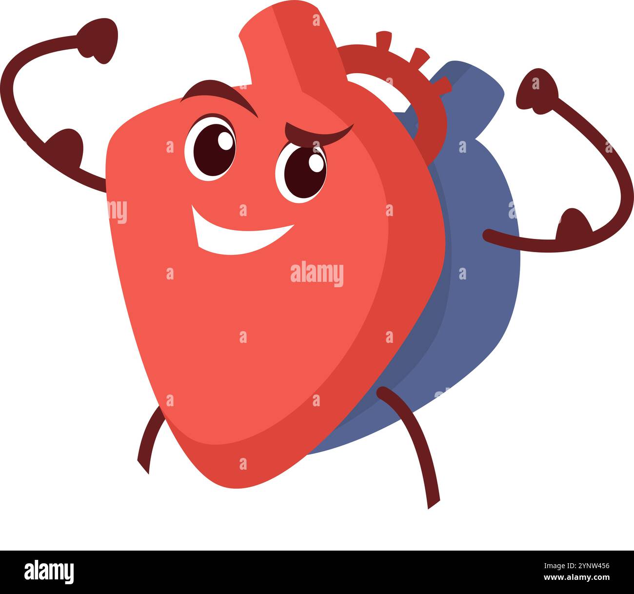 Cartoon character heart heart anatomy Cut Out Stock Images & Pictures ...