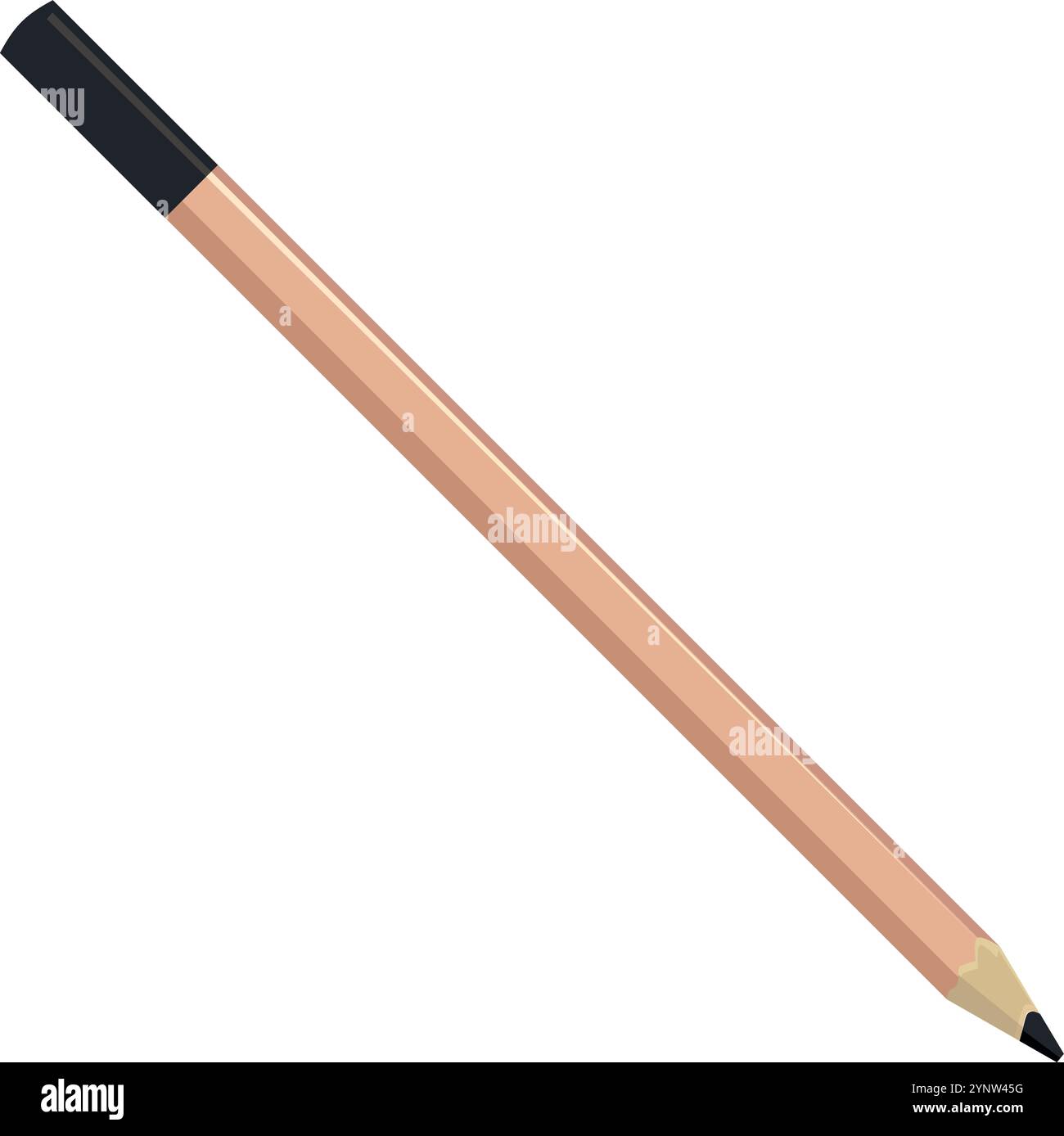 A pencil is shown in a white background Stock Vector Image & Art - Alamy