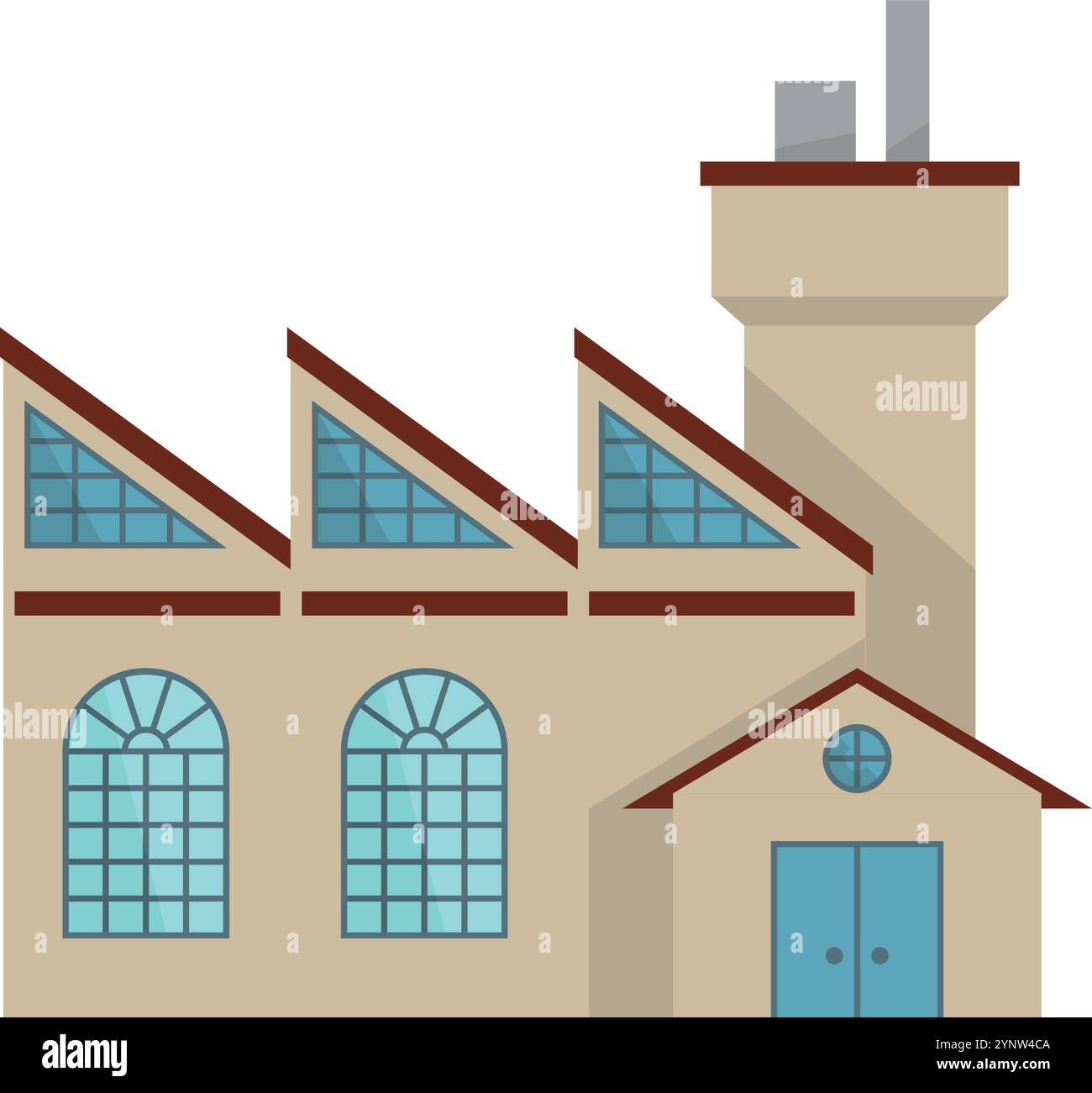 Modern office building large Cut Out Stock Images & Pictures - Alamy