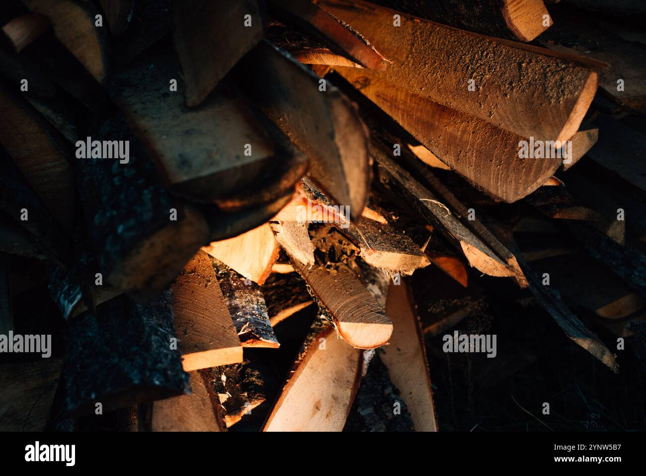 boards stacked on the street, texture Stock Photo - Alamy