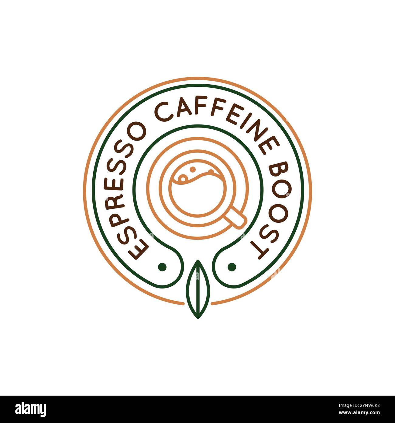 Simple Logo with Espresso Caffeine Icon Stock Vector Image & Art - Alamy