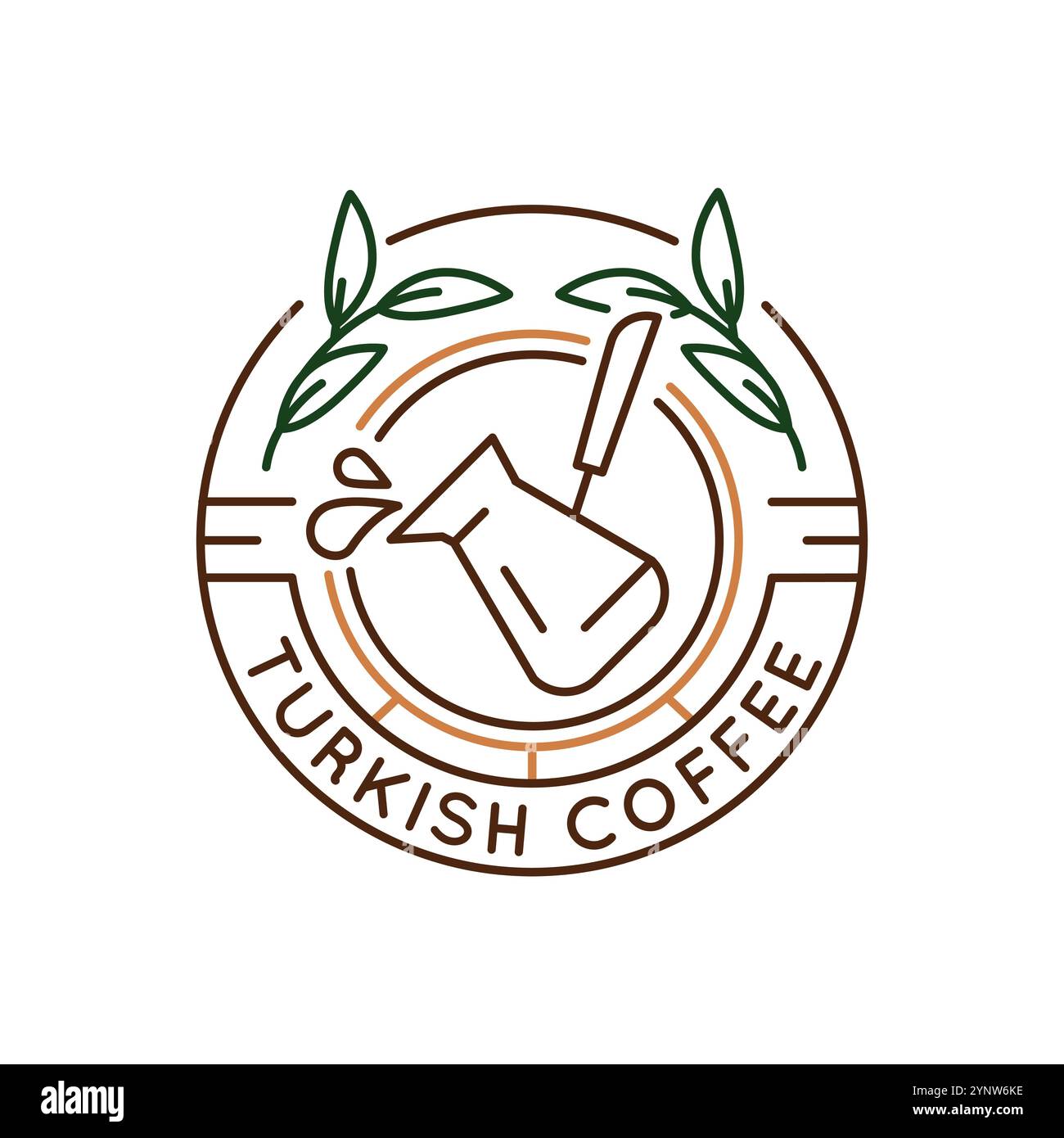 Ground turkish coffee Stock Vector Images - Alamy