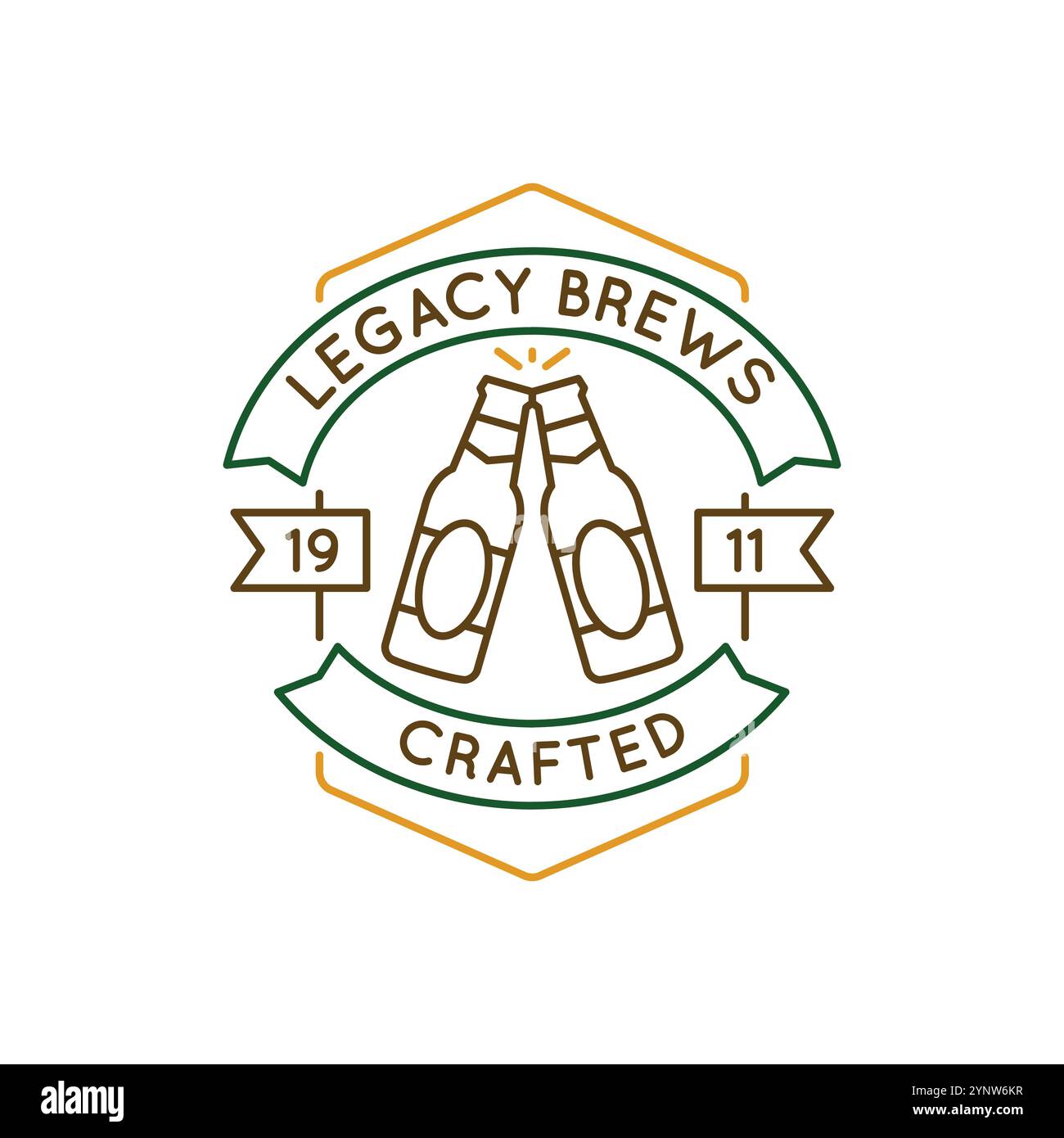 Simple Logo with Legacy Brews Crafted icon Stock Vector Image & Art - Alamy