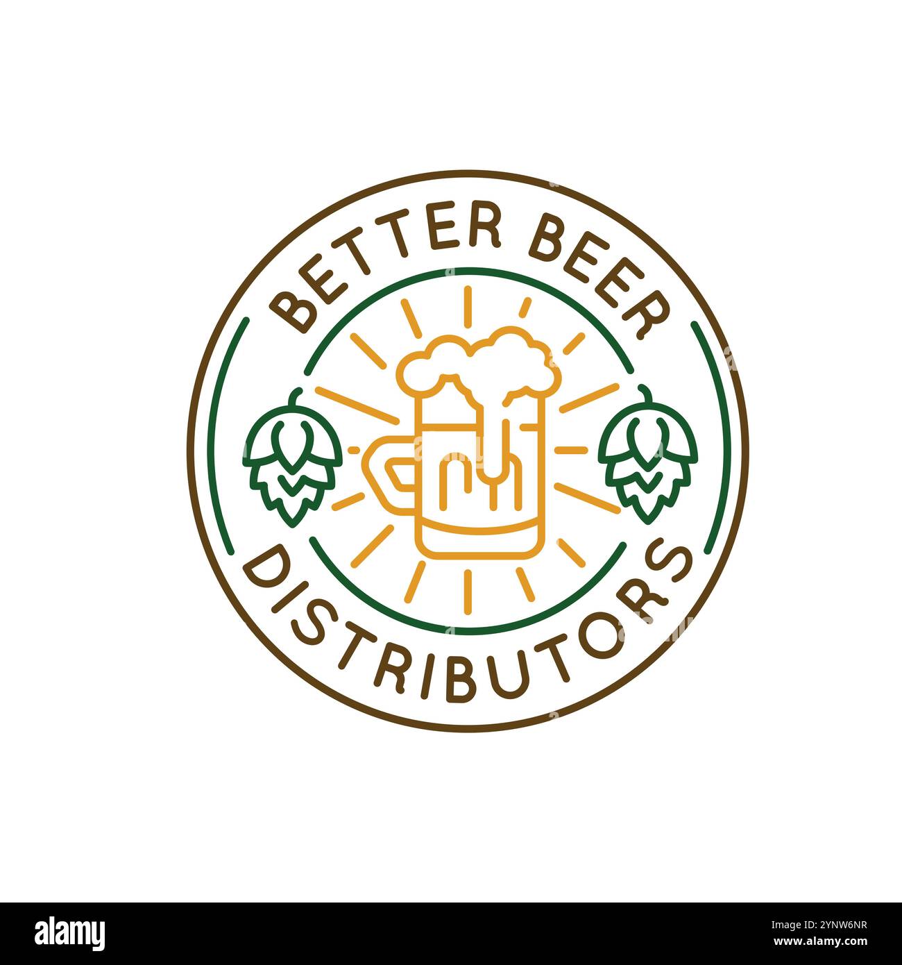 Simple Logo with Better Beer icon Stock Vector Image & Art - Alamy
