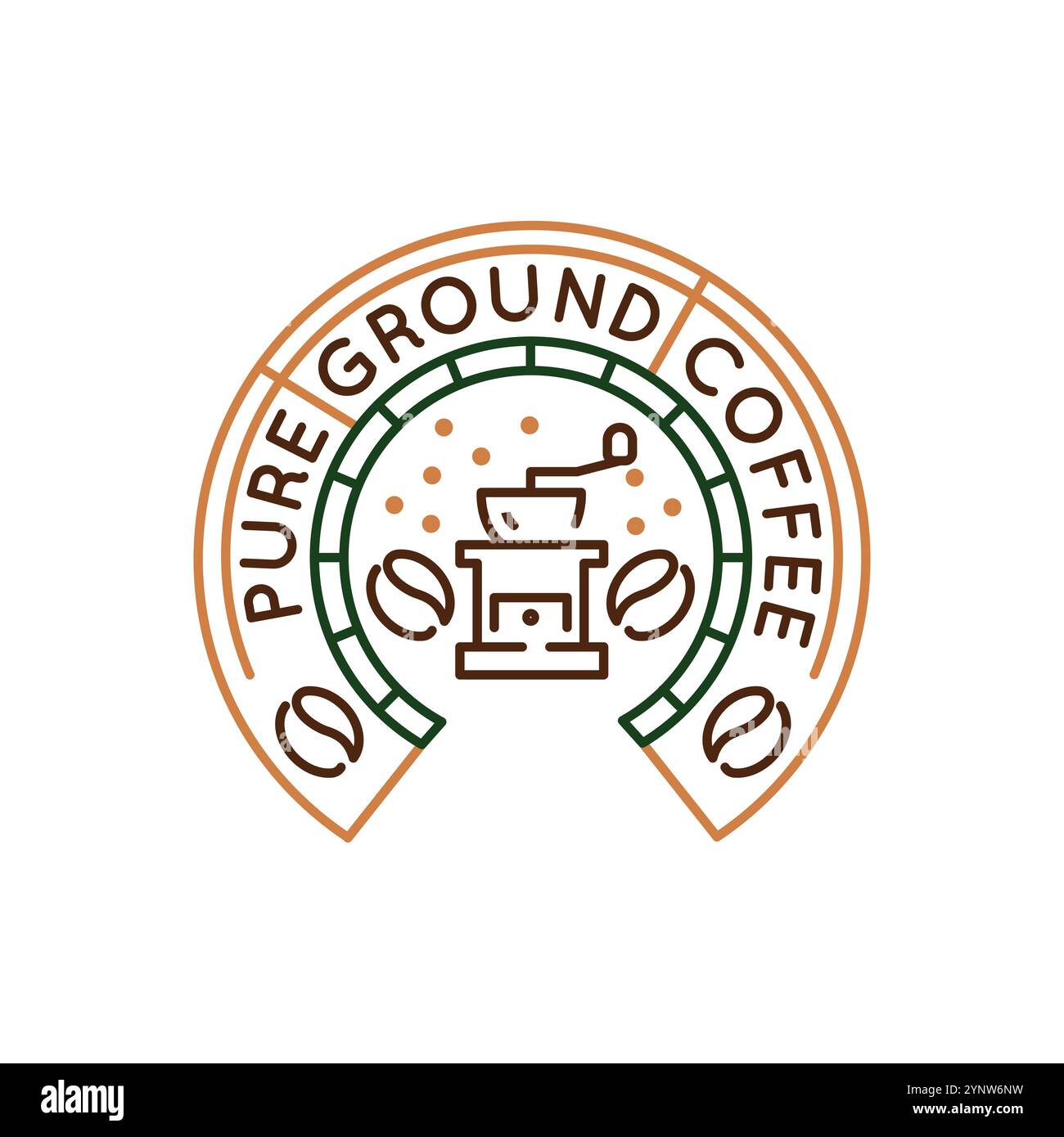 Simple Logo with Pure Ground Icon Stock Vector Image & Art - Alamy