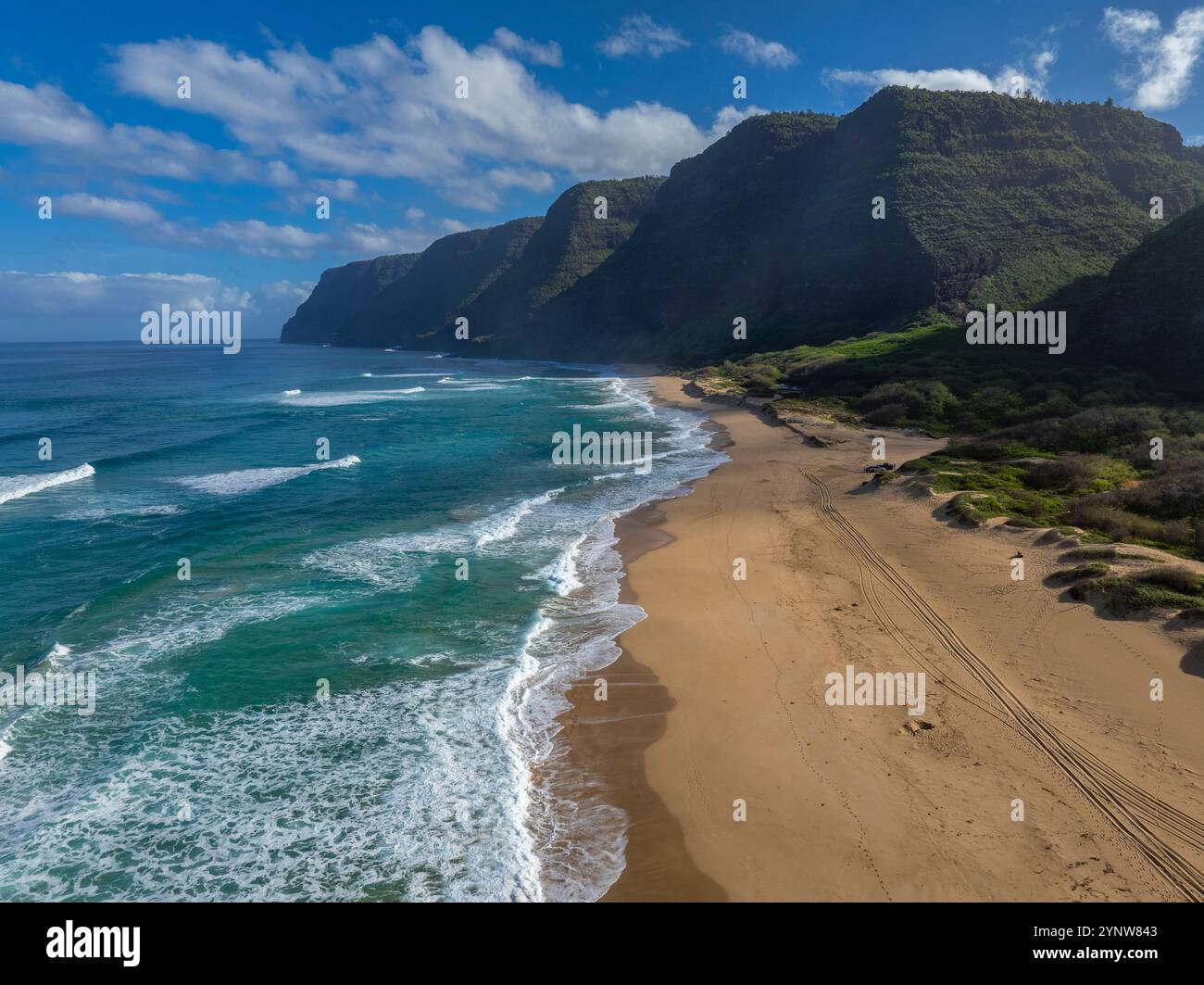 Polihale Beach, Polihale State Park, Kauai, Hawaii Stock Photo - Alamy