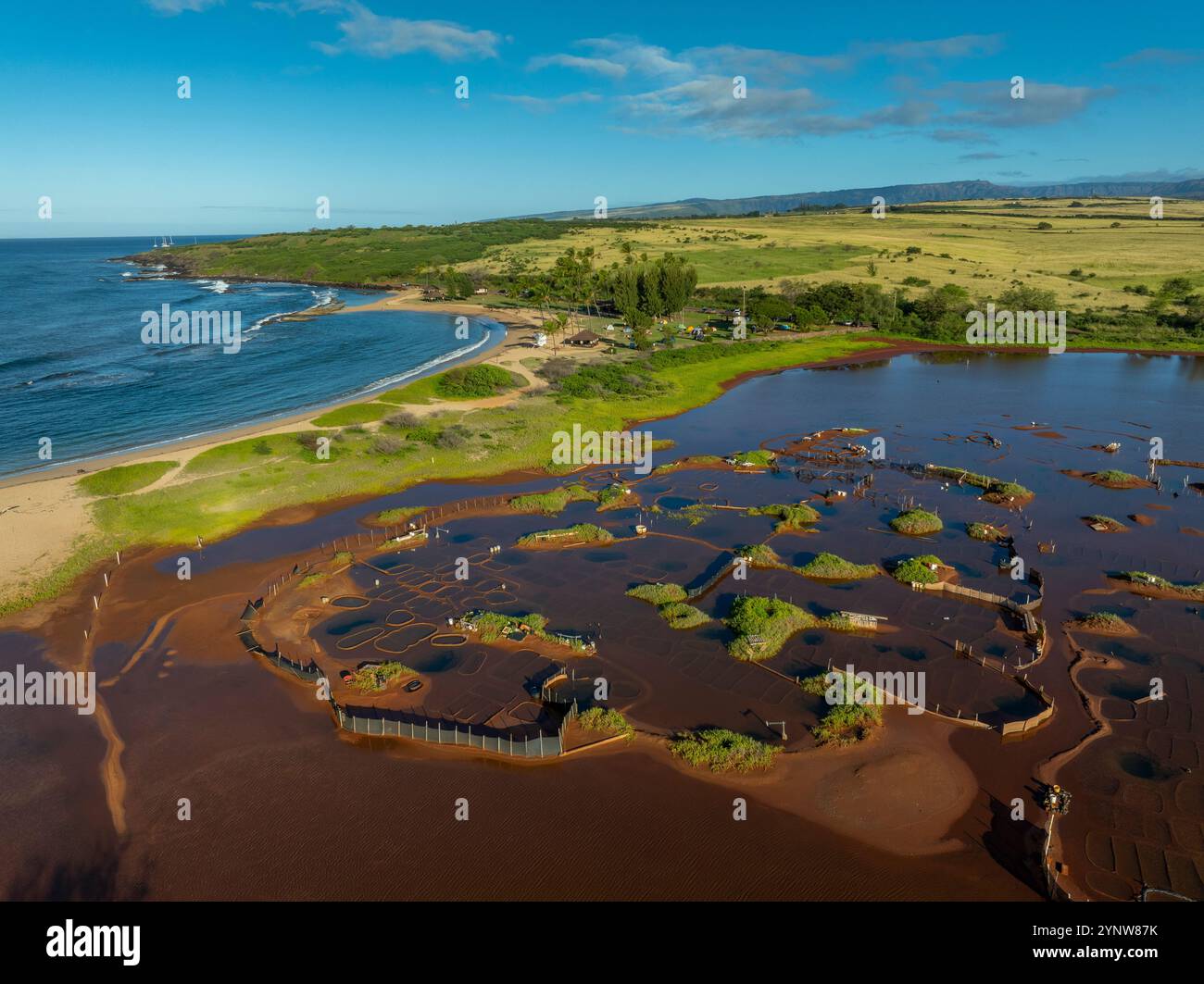 Sea Salt, Farm, Salt Pond Beach Park, Hanapepe, Kauai, Hawaii Stock ...
