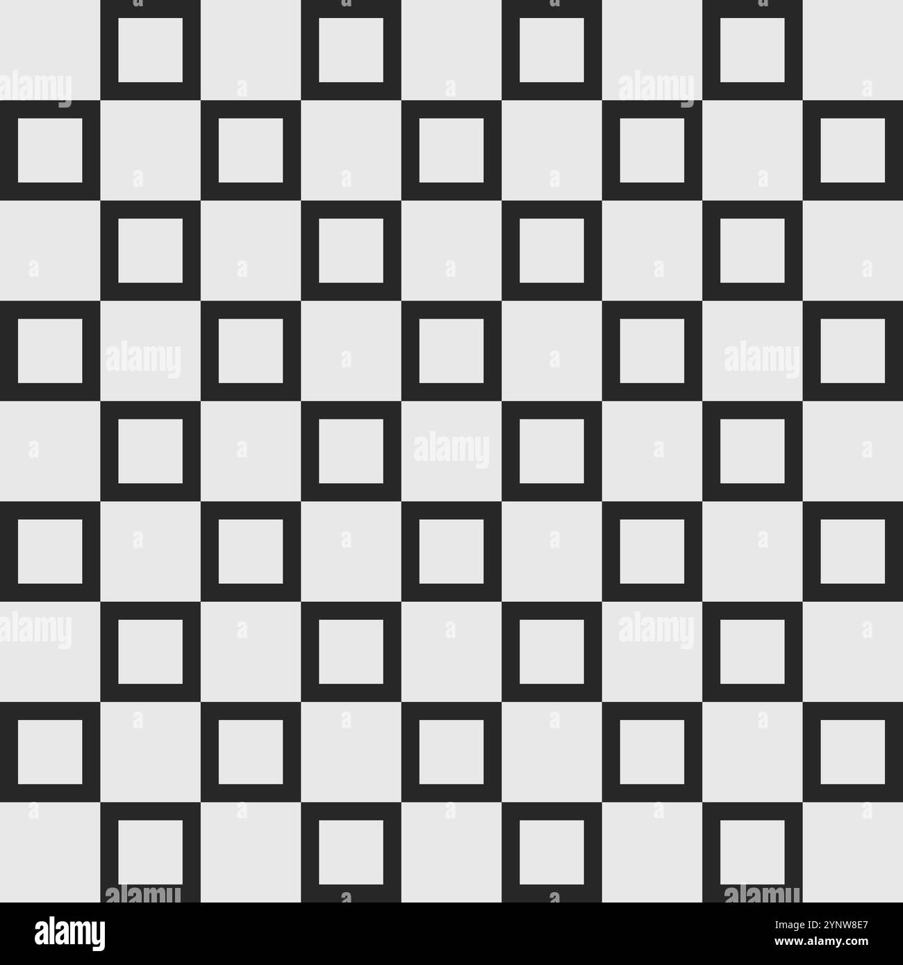 Modern black and white square pattern, forming a seamless grid for ...