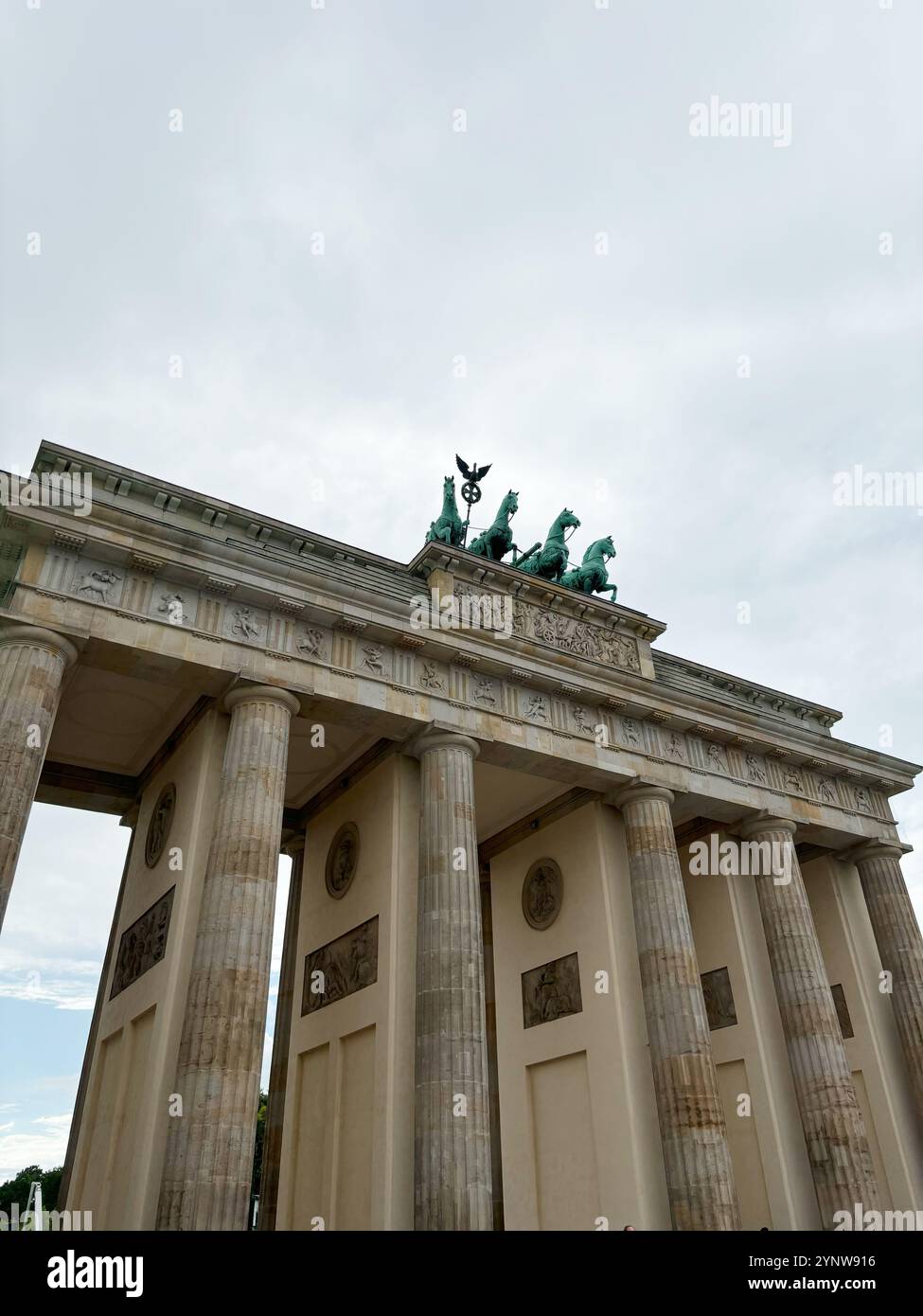 The impressive Brandenburg Gate in Berlin, Germany, a monumental symbol ...