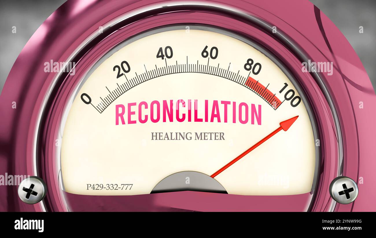 Reconciliation and healing that is hitting a full scale hi-res stock ...