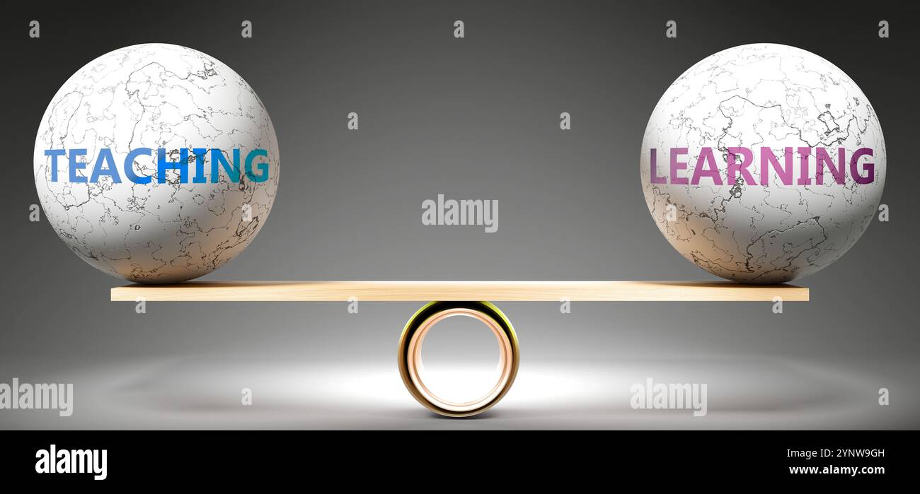 Teaching and learning in balance. A metaphor showing Teaching in ...