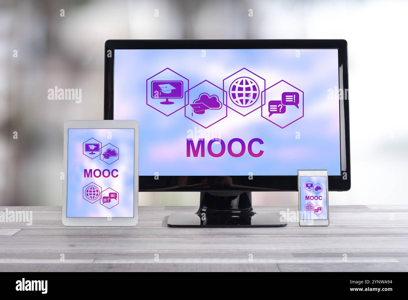 Mooc concept shown on different information technology devices Stock Photo - Alamy