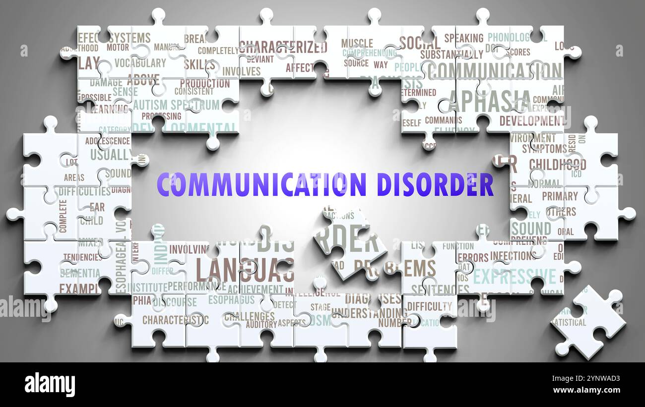 Communication disorder being a complex subject hi-res stock photography ...