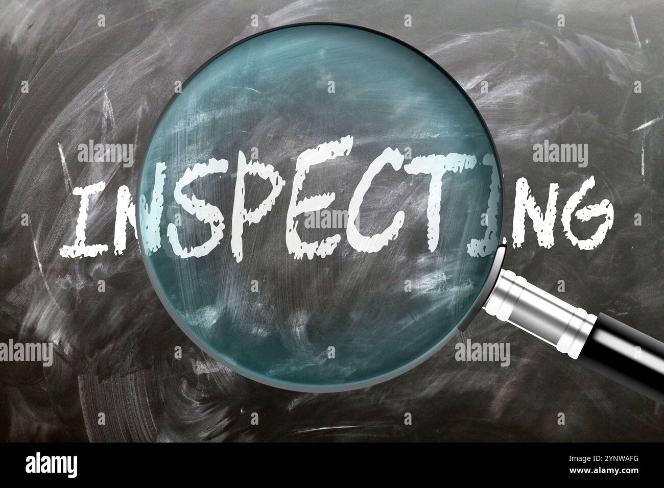 Inspecting - learn, study and inspect it. Taking a closer look at ...