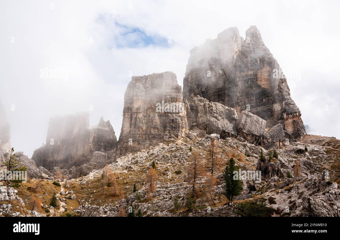 Famous cinque torri towers hi-res stock photography and images - Alamy