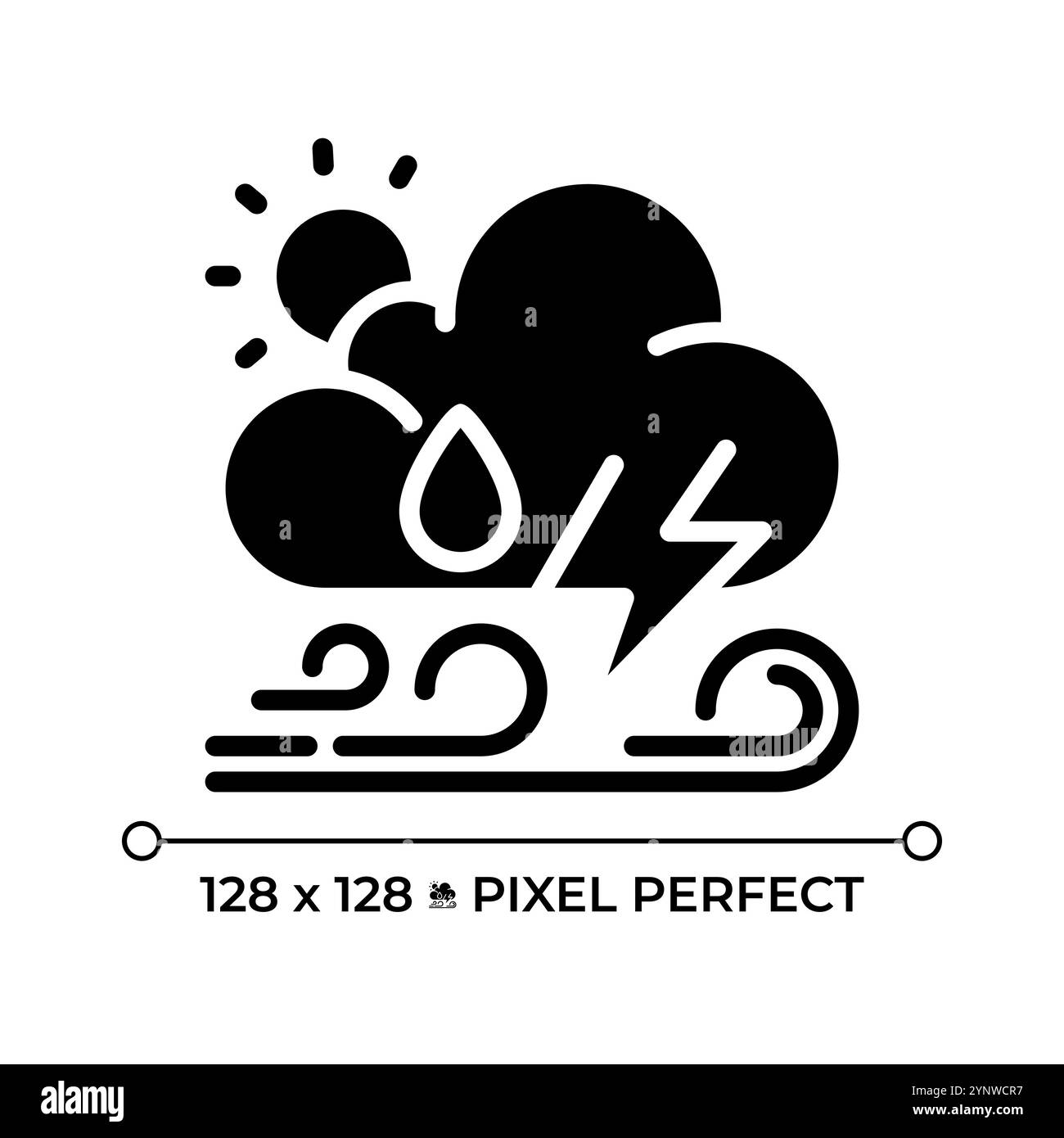 Storm cloud sun filled Stock Vector Images - Alamy