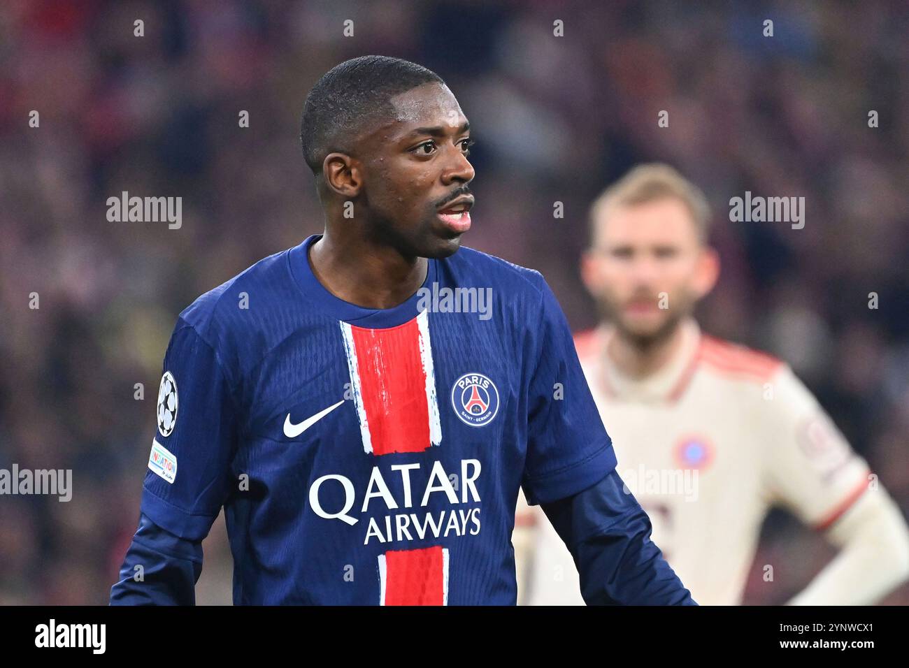 Ousmane Dembele (PSG), action, single image, cropped single motif, half ...