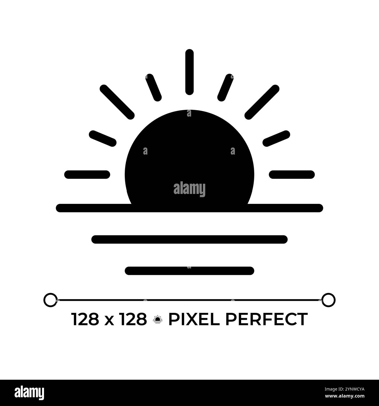 Black and white sunrise sunset symbol Black and White Stock Photos ...