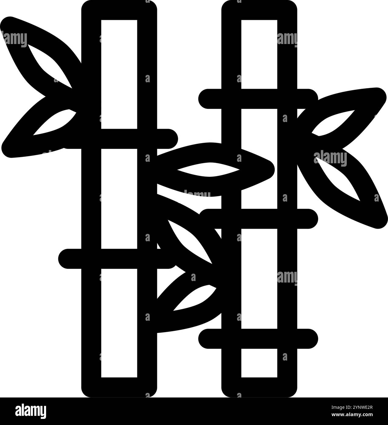 Bamboo icon background Stock Vector Images - Alamy