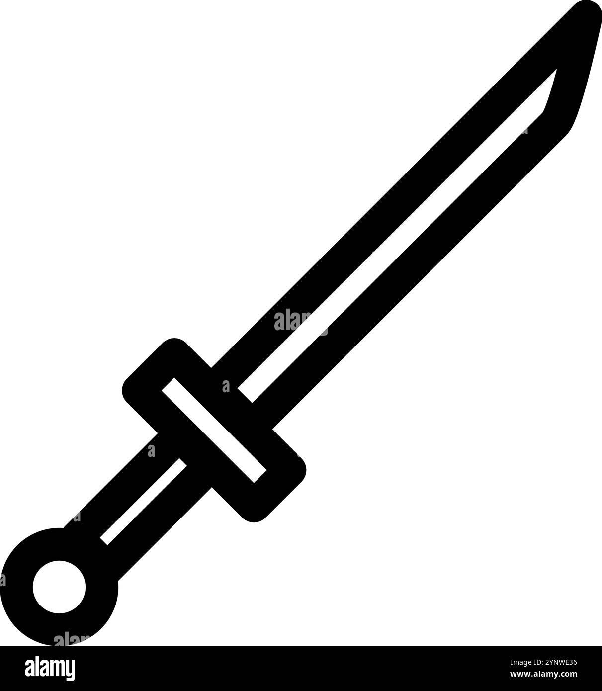 Chinese sword - clean and modern chinese icon Stock Vector Image & Art ...