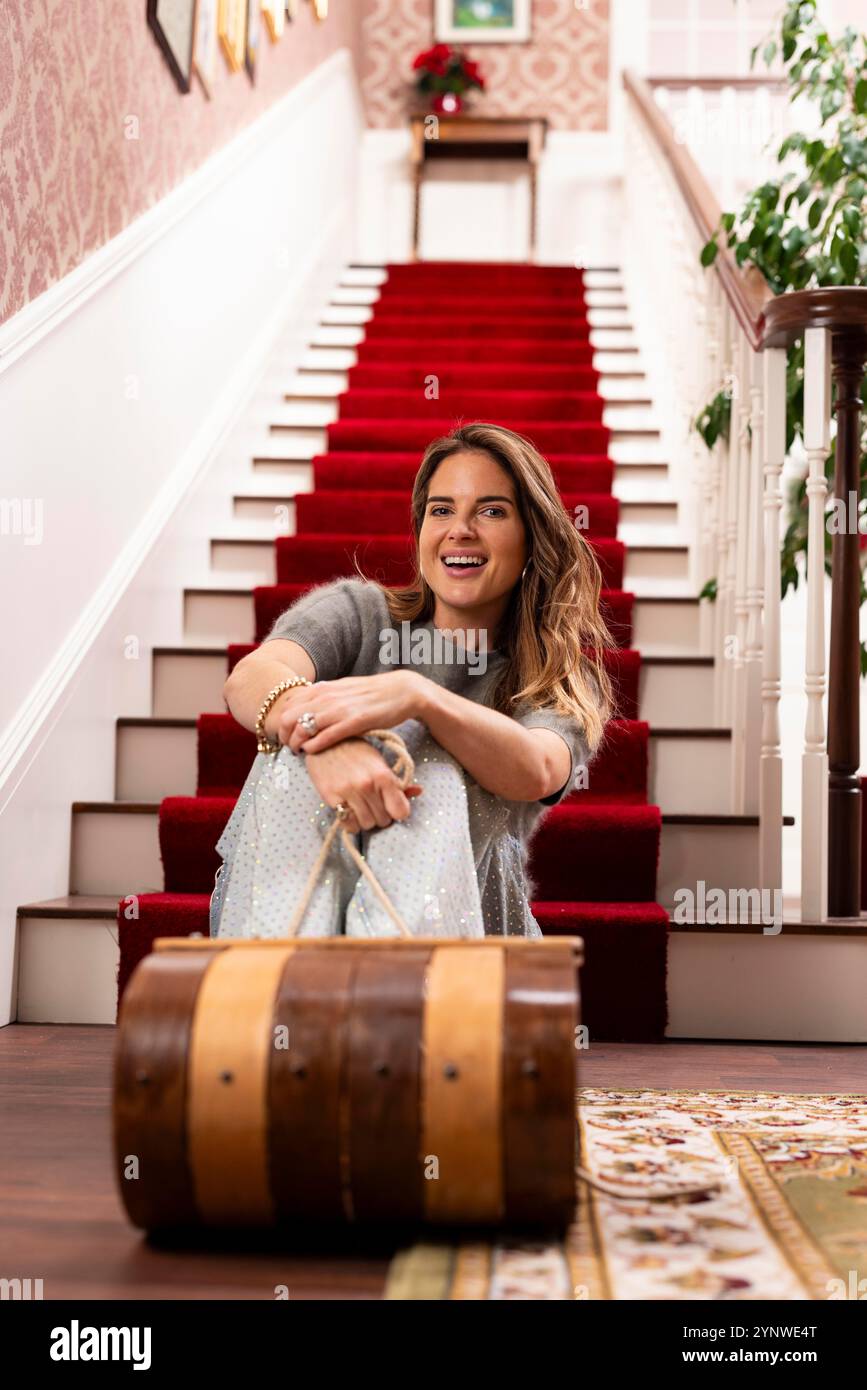 EDITORIAL USE ONLY Alexandra 'Binky' Felstead attends the first look of ...