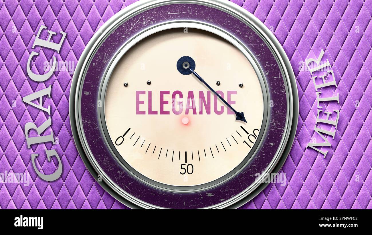 Elegance and Grace that is hitting a full scale, showing a very high ...