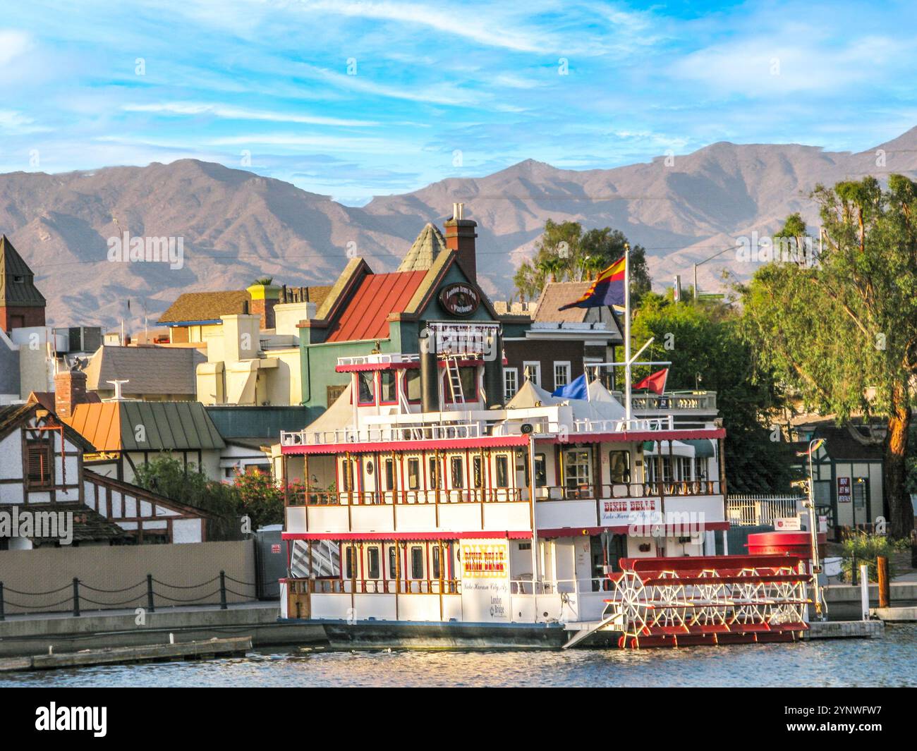 Lake Havasu, USA - July 7, 2008: The Dixie Belle paddle wheeler is a ...