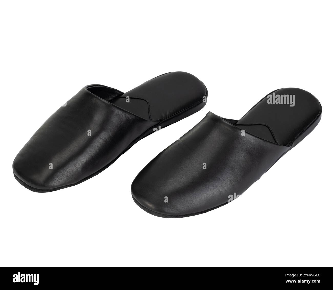 Black leather slippers hi-res stock photography and images - Alamy