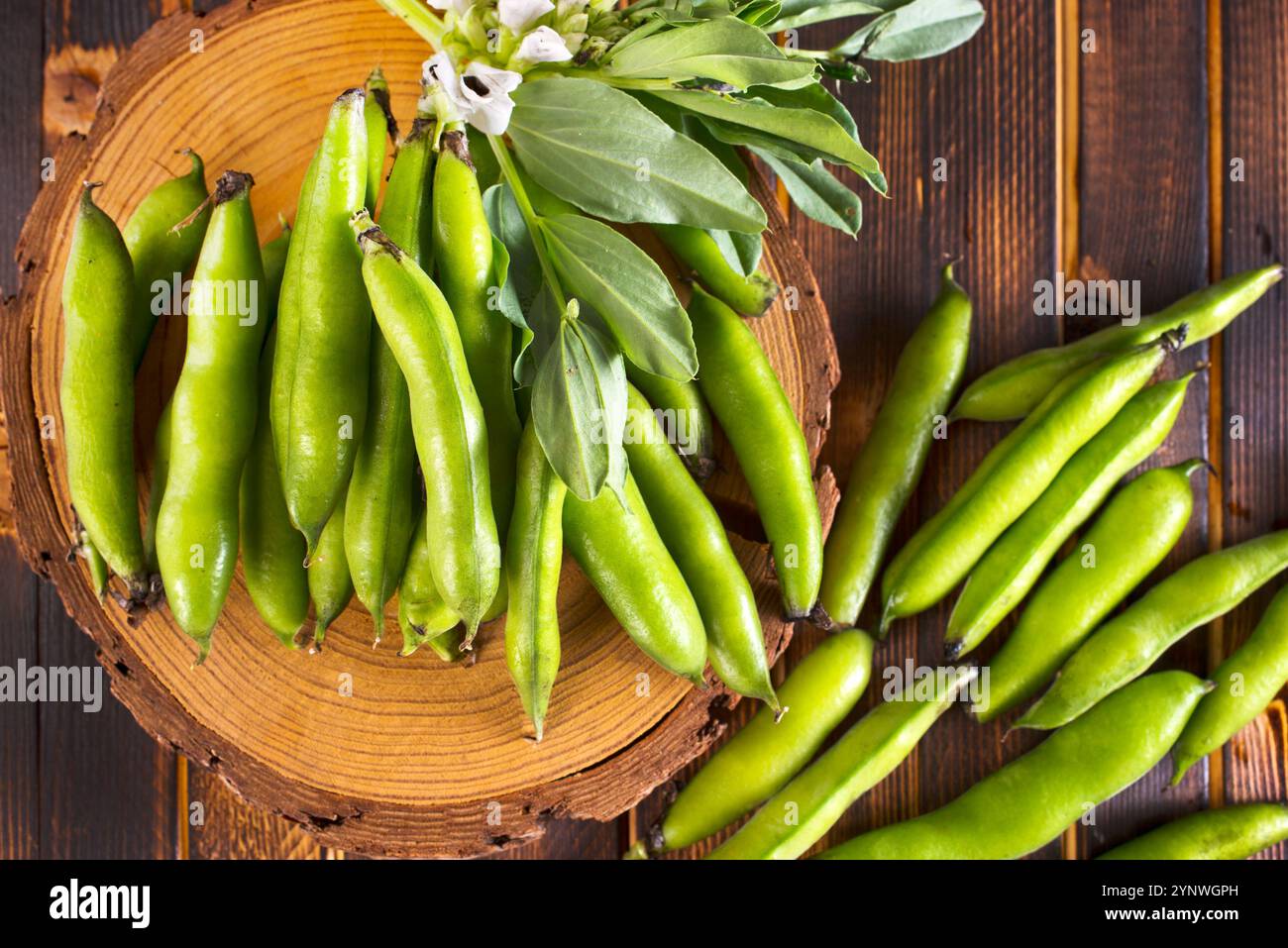 Green beans close up top view background. fresh beans Stock Photo - Alamy