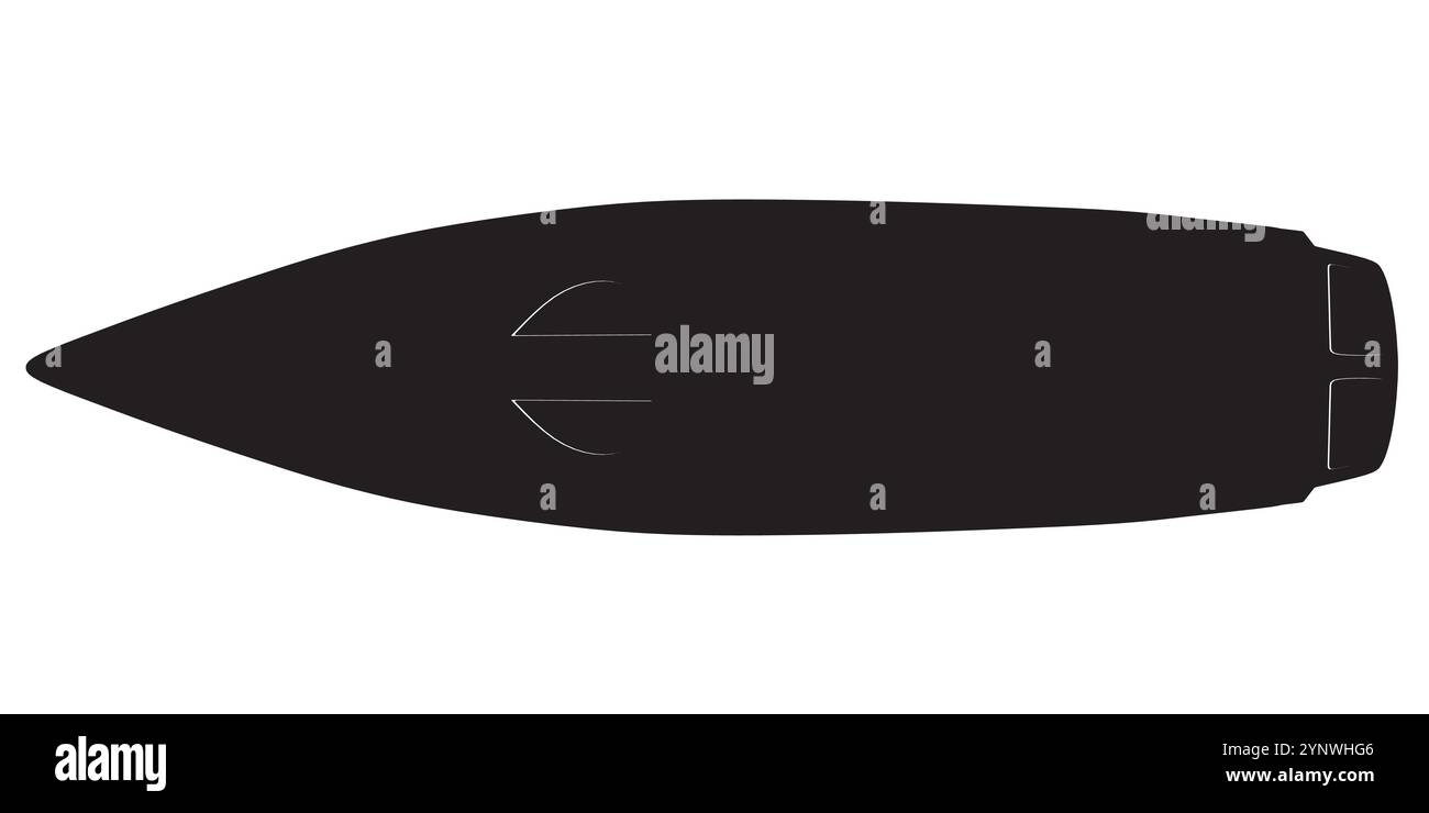 Silhouette Speedboat isolated vector illustration. Luxury and expensive ...