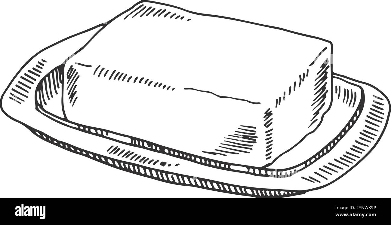 Block of butter Black and White Stock Photos & Images - Alamy