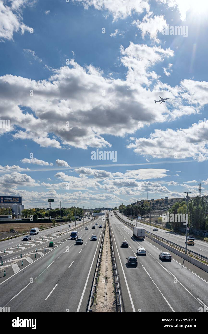 High-capacity roads with two carriageways separated by a median ...